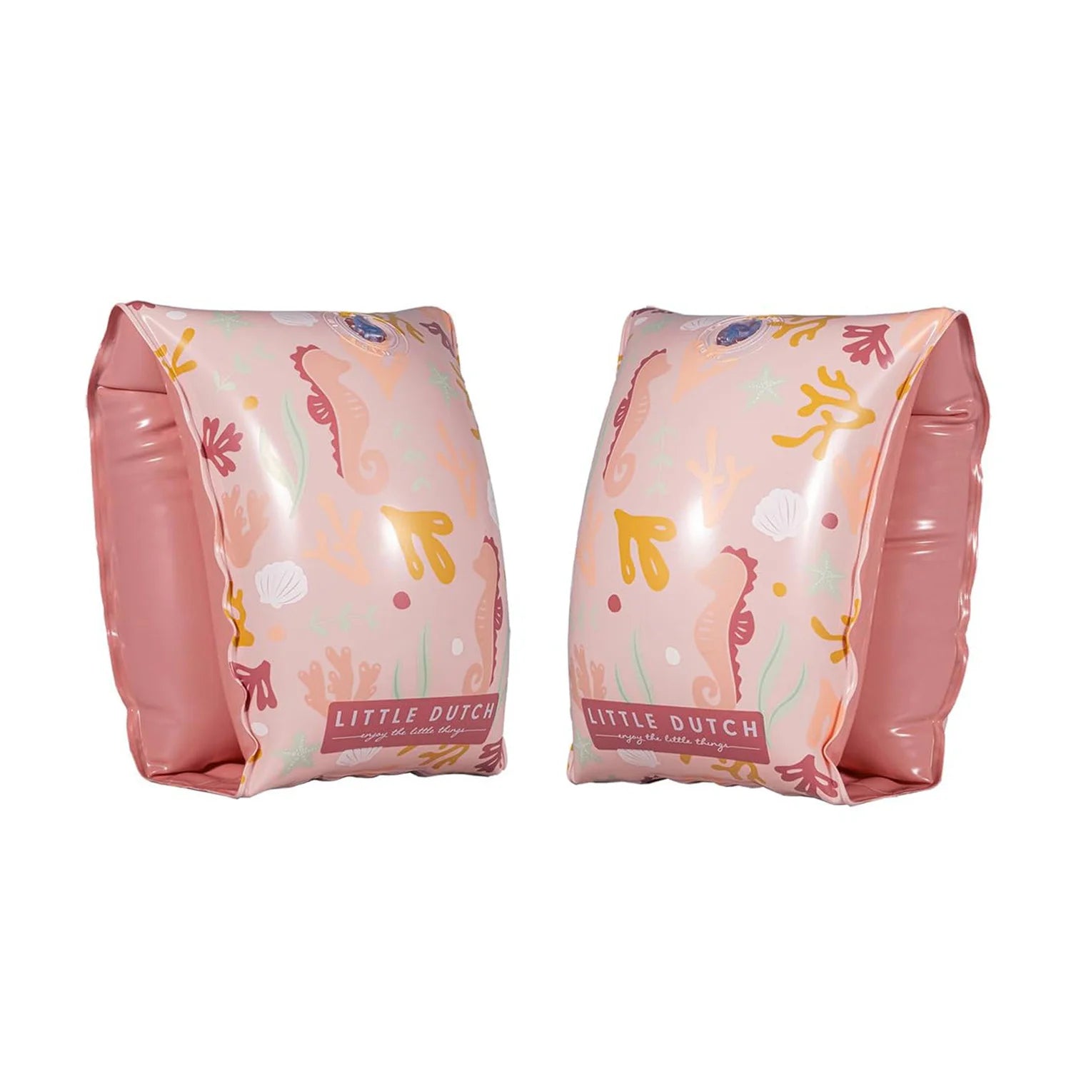 Little Dutch Swim Armbands for Kids - 2-6 Years Pink Ocean – Small Smart