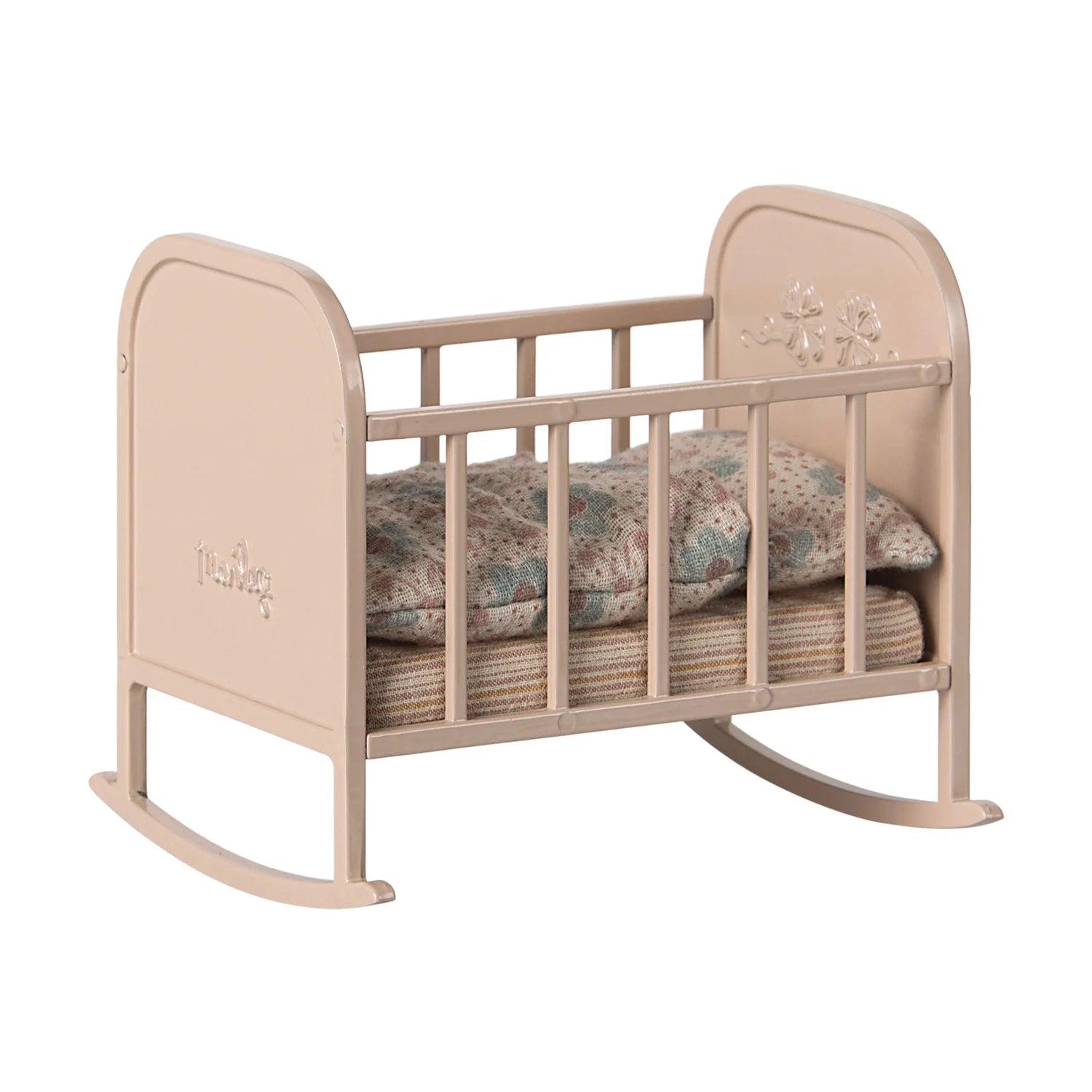 Maileg Cradle My for Mouse - Light Rose Baby Mouse Cradle – Small Smart