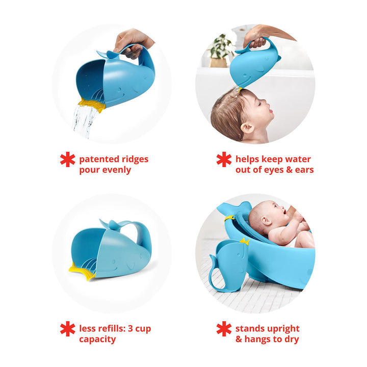 Skip Hop Moby Bath Waterfall Rinser - Gentle Rinsing