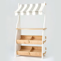 Hooga Wooden Play Shop Market Stall – Kids Role Play Toy (Ages 3-6 ...