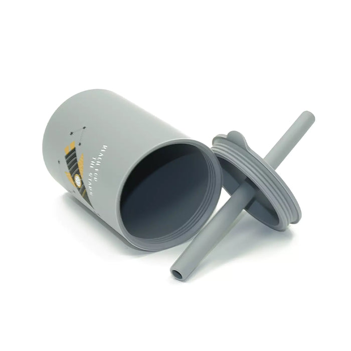 Silicone Cup with Straw - Stars | Spill-Proof, Non-Toxic Toddler Cup